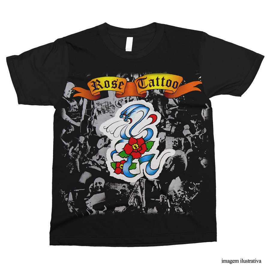 Camiseta ROSE TATTOO - Rock n Roupa
