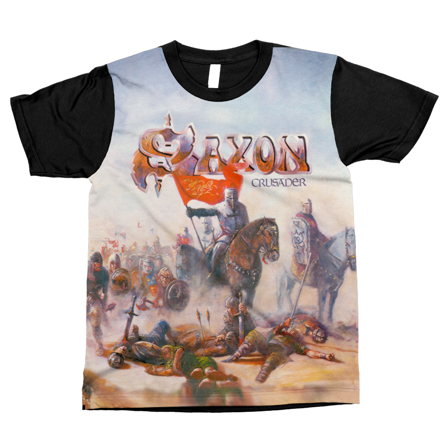 Camiseta SAXON - Crusader - Rock n Roupa